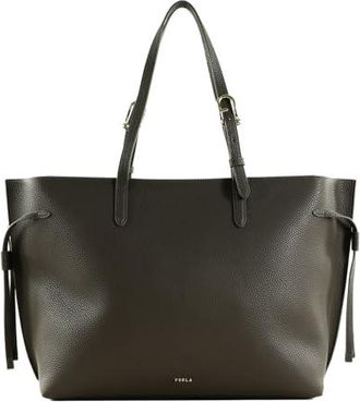 Furla Cuir sac &agrave; &eacute;paule sac shopper Ava Tote With Zip Urban Gray + Ciliegia d int gris fonc&eacute;