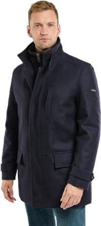 Armor Lux Manteau avec Parementure en Drap de Laine