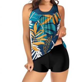 Generic Ensemble tankini pour femme - Maillot de bain deux pi&egrave;ces - Maillot de bain push-up - Simple et &eacute;l&eacute;gant - Maillot de bain sportif rembourr&eacute; - Pour la 
