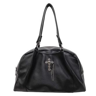 Generic Sac &agrave; main &agrave; bandouli&egrave;re en polyur&eacute;thane pour femme - Grande capacit&eacute; - Pour l&eacute;cole, les voyages quotidiens, Noir, 400*150*250mm