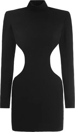 M&ocirc;not Monot, Femme, Robes, Noir, Taille: 34 FR Mini-robe en cr&ecirc;pe