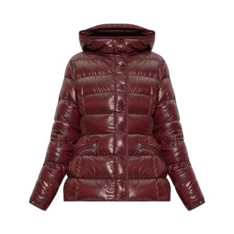 Moncler Barante Kapuzen-Kurzmantel aus Daunen - - Jackets - Damen - Rot - S