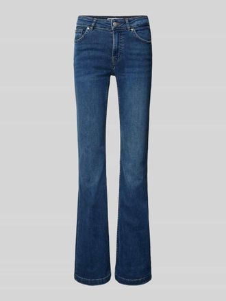 Review Flared Jeans mit 5-Pocket-Design