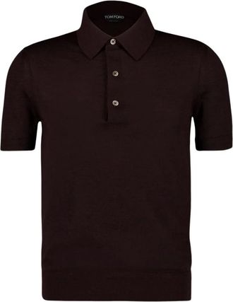 Tom Ford Homme, Tops, Brun, Taille: L Polo Chemises