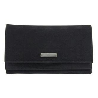 Gucci Portefeuille en toile Pre-owned - Femme - Pre-owned - Noir - Taille: ONE Size