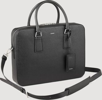 Sandro Briefcase en cuir reconstitu&eacute;