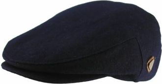 Generic Royal Stallion Casquette plate en laine, bleu marine, XL