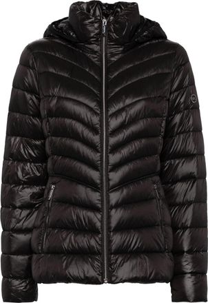 Michael Michael Kors Packbare Chevron Jacke - Schwarz