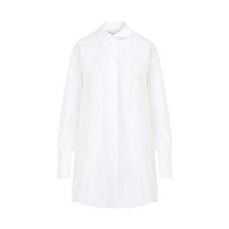 Patou Baumwoll-Popeline Oversize Hemdblusenkleid - - Blouses & Shirts - Damen - Wei&szlig; - 2XS