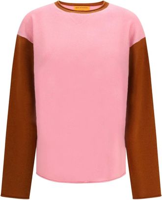 Guest In Residence Baseball Oversized Crew Sweater - - Knitwear - Damen - Mehrfarbig - S