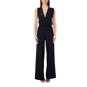 Liu Jo Ecs Tuta Maglia con Baguette - - Jumpsuits & Playsuits - Damen - Schwarzk - M