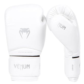 Venum Contender 1.5 Boxhandschuhe, Unisex Erwachsene, 12 Oz, Weiß/Silber