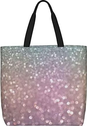 Generic Sac Fourre-Tout Paillettes Bleues Sac Fourre-Tout En Toile De Grande Capacit&eacute; Personnaliser Sacs En Toile Pour Femmes, Pour Tous Les Jours, Shopping, 