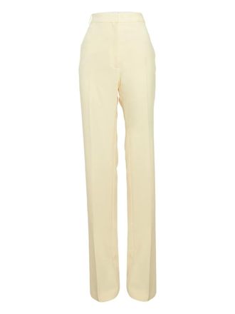 The Attico pantalon à taille haute - Jaune