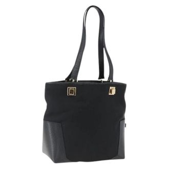 Ferragamo Pre-owned Canvas Tote Bag - - Pre-owned - Damen - Schwarzk - ONE SIZE