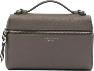 Tory Burch Femme, Sacs, Brun, Taille: ONE Size Leather Vanity Bag