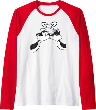 Looney Tunes Pepe Le Pew Valentinstagskuss Raglan