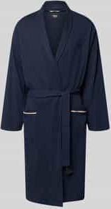 HUGO BOSS Bademantel mit Kontrasttaschen Jersey-Detail