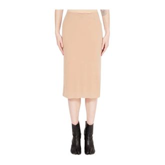 Maison Margiela Jupe crayon en jersey Fusion - Femme - Jupes - Beige - Taille: 36 FR