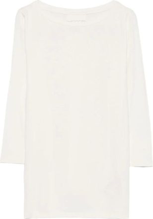 Majestic Filatures Femme, Pulls, Beige, Taille: 40 FR Maille &agrave; col rond