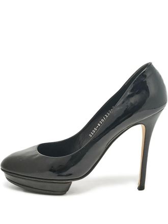 Gina Pre-owned Stiletto-Pumps mit Plateau 120mm - Schwarz