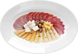 Holst Porzellan ITA 31 B1 Porzellan Platte 30 x 21 cm oval Italy - zweite Wahl Weiß 30 x 20,5 x 4 cm 2 Stück