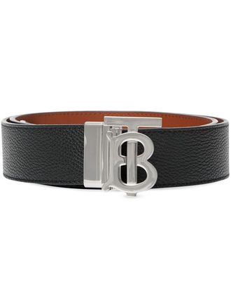 Burberry ceinture à boucle logo - Noir