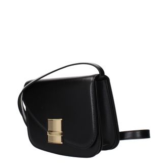 Ferragamo Womens Black Leather Crossbody Bag