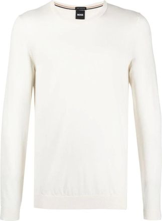 HUGO BOSS Homme, Pulls, Blanc, Taille: 2XL Su&eacute;ter Leno Natural Cuello Redondo