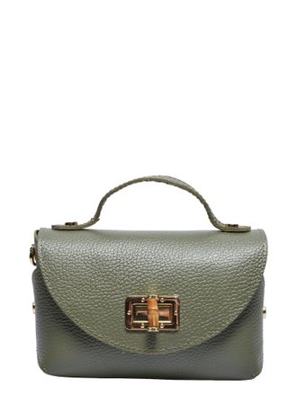 Anna Luchini Gr&uuml;n Rindsledertasche