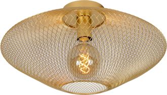 Lucide MESH - Deckenleuchte - &Oslash; 45 cm - 1xE27 - Mattes Gold/Messing