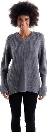 Hinnominate V-Ausschnitt Strickware - - Knitwear - Damen - Grau - M