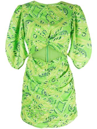 Rhode Resort robe courte Isla à découpes - Vert