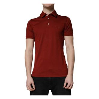 Dolce & Gabbana Polo T-Shirt - - Tops - Herren - Rot - XS