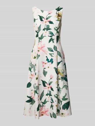 Vera Mont Knielanges Cocktailkleid mit Rundhalsausschnitt