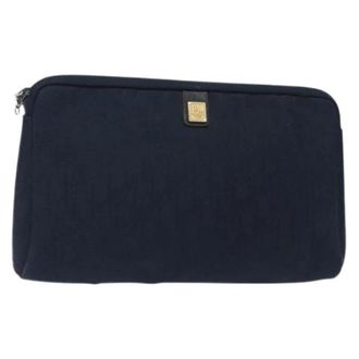 Dior Pre-owned Vintage Trotter Canvas Clutch - - Pre-owned - Damen - Blau - ONE SIZE