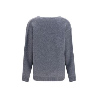 Valentino Garavani Cashmere V-Neck Sweater - Gray