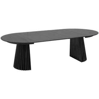 House Nordic Osaka Esstisch Inkl. 3 Ansteckplatten, &oslash;120x120-160-200-240cm schwarz