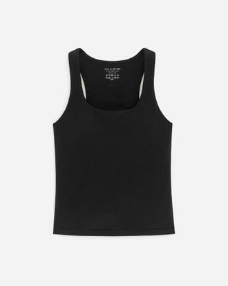 Arket Tanktop Mit Karree-Ausschnitt -Schwarz