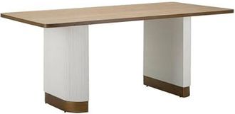 Dmora Tisch Figliaro 180x90x76 cm Wei&szlig;, 10 Pl&auml;tze