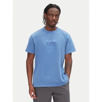 G-Star T-Shirt Multi Logo D26049-C756 Blau Loose Fit