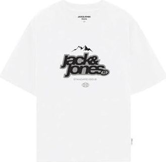 Jack & Jones Jcoflare T-Shirt SS Crew Neck FST, Blanc &eacute;clatant., XL