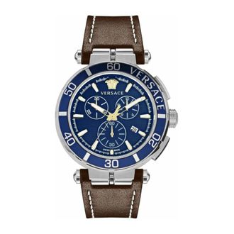 Versace Greca Chrono 45 mm Ve3L00122 - - Accessories - Herren - Braun - ONE SIZE