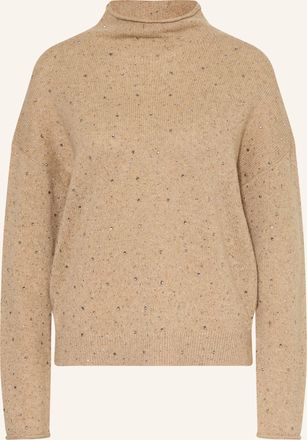 Luisa Cerano Luisa Cerano Pullover Mit Schmucksteinen braun