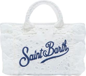 MC2 Saint Barth Femme, Sacs, Blanc, Taille: ONE Size Vanity Mini Volant