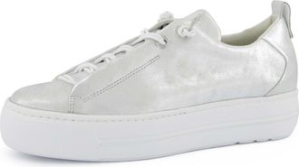 Paul Green Damen, Frauen Low-Top Sneaker,Strassenschuhe,Sportschuhe,Freizeitschuhe,Turnschuhe,Laufschuhe,schnürschuhe,Silber (JA),37.5 EU / 4.5 UK