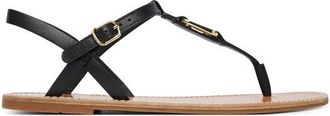 Tommy Hilfiger Sandalen Leather Thong Sandal FW0FW09127 Schwarz