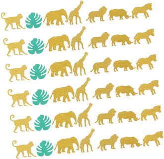 Hemobllo 200 St&uuml;ck Tierkonfetti Partydeko Glitzerndes Kompaktes Konfetti in Tierform f&uuml;r Geburtstagsfeiern und Partys Leichte Dekoration f&uuml;r Zuhause und Events