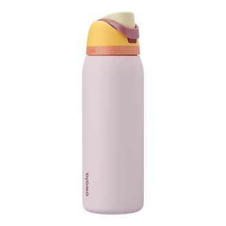 Owala FreeSip Isolierte Edelstahl-Wasserflasche mit Strohhalm f&uuml;r Sport und Reisen, BPA-frei, 1,2 l, Blassrosa (Candy Store)