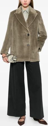 PESERICO Womens Peak-Lapels Coat Aw25 W